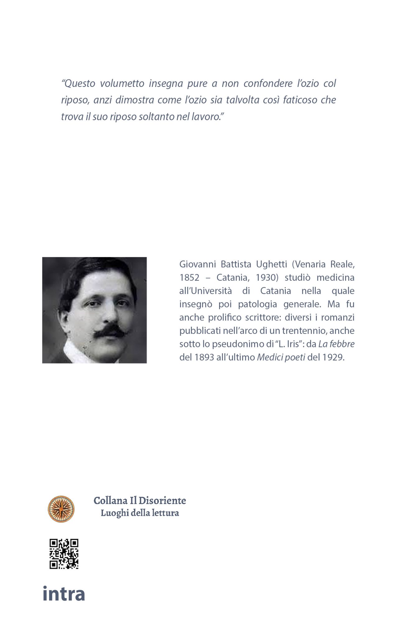 Giovanni Battista Ughetti, "L'arte di riposare. Consigli di un vecchio ...