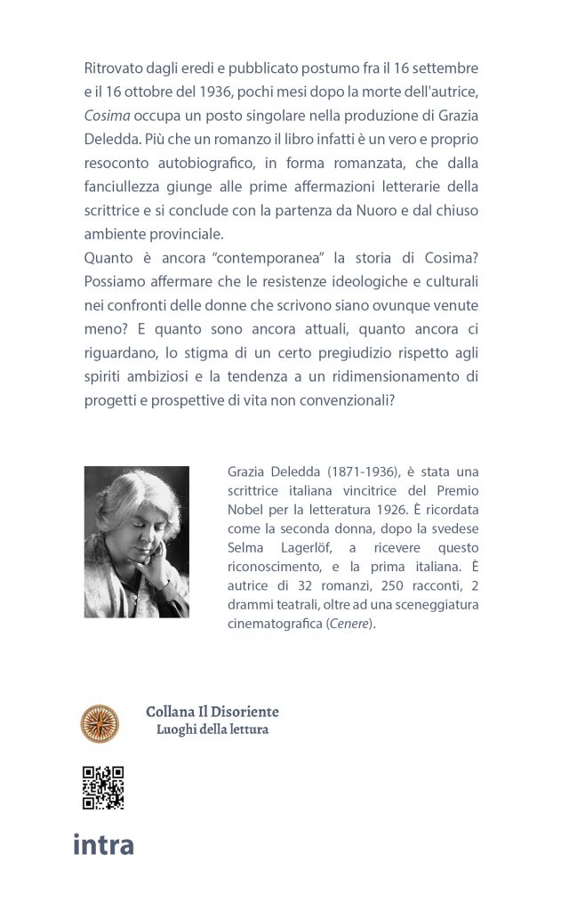 Grazia Deledda, "Cosima" - Edizioni Intra