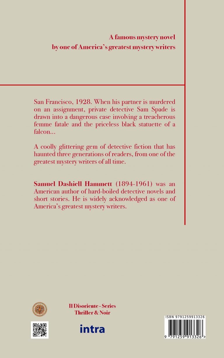 Samuel Dashiell Hammett, "The Maltese Falcon" - Edizioni Intra