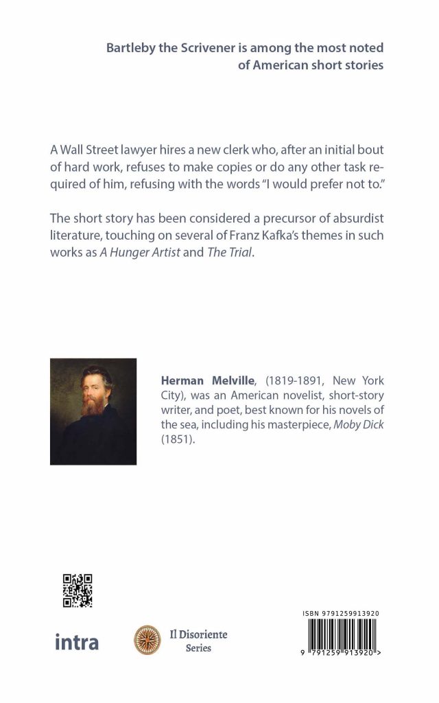 Herman Melville, "Bartleby the Scrivener" - Edizioni Intra
