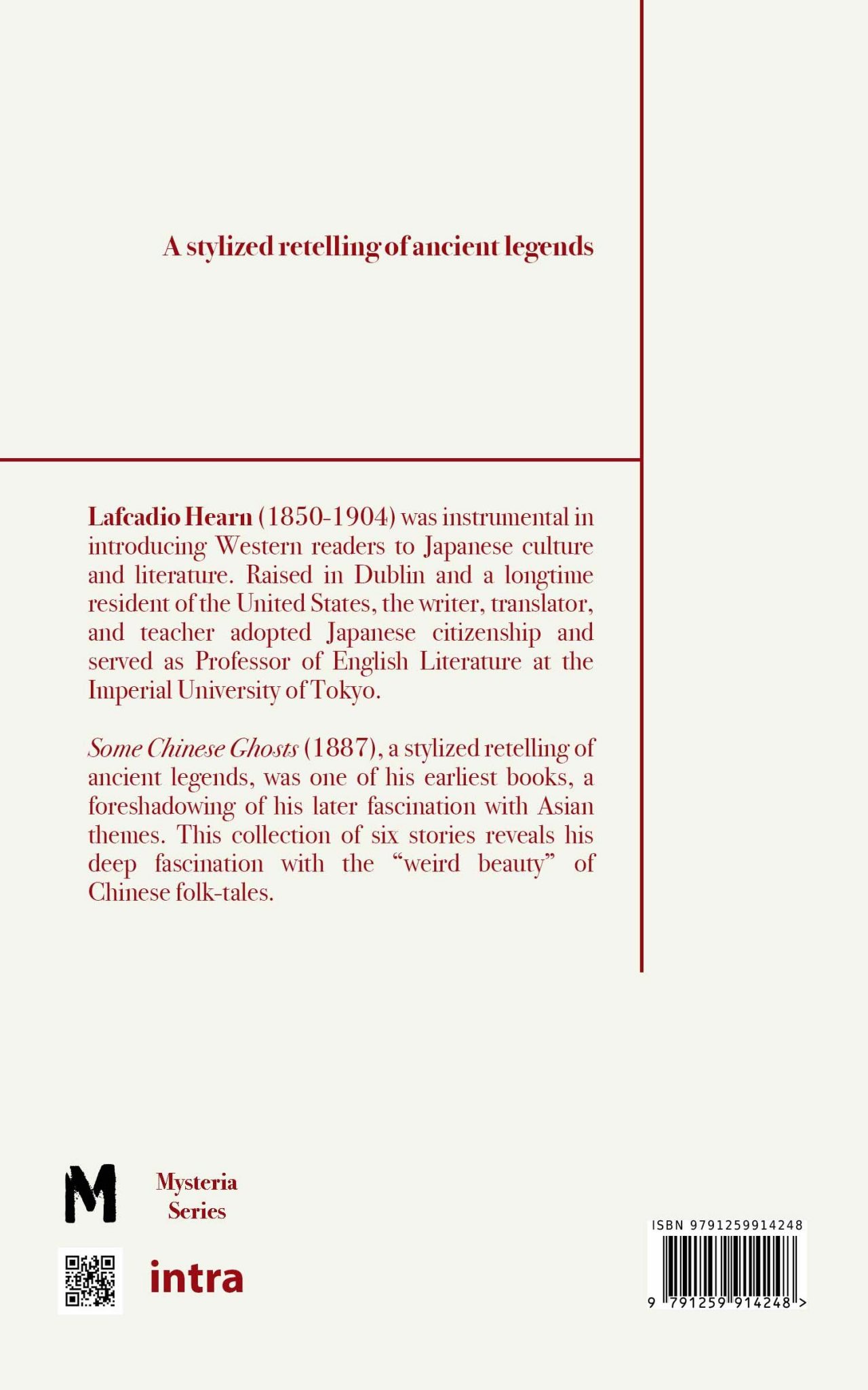 Lafcadio Hearn, "Some Chinese Ghosts" - Edizioni Intra