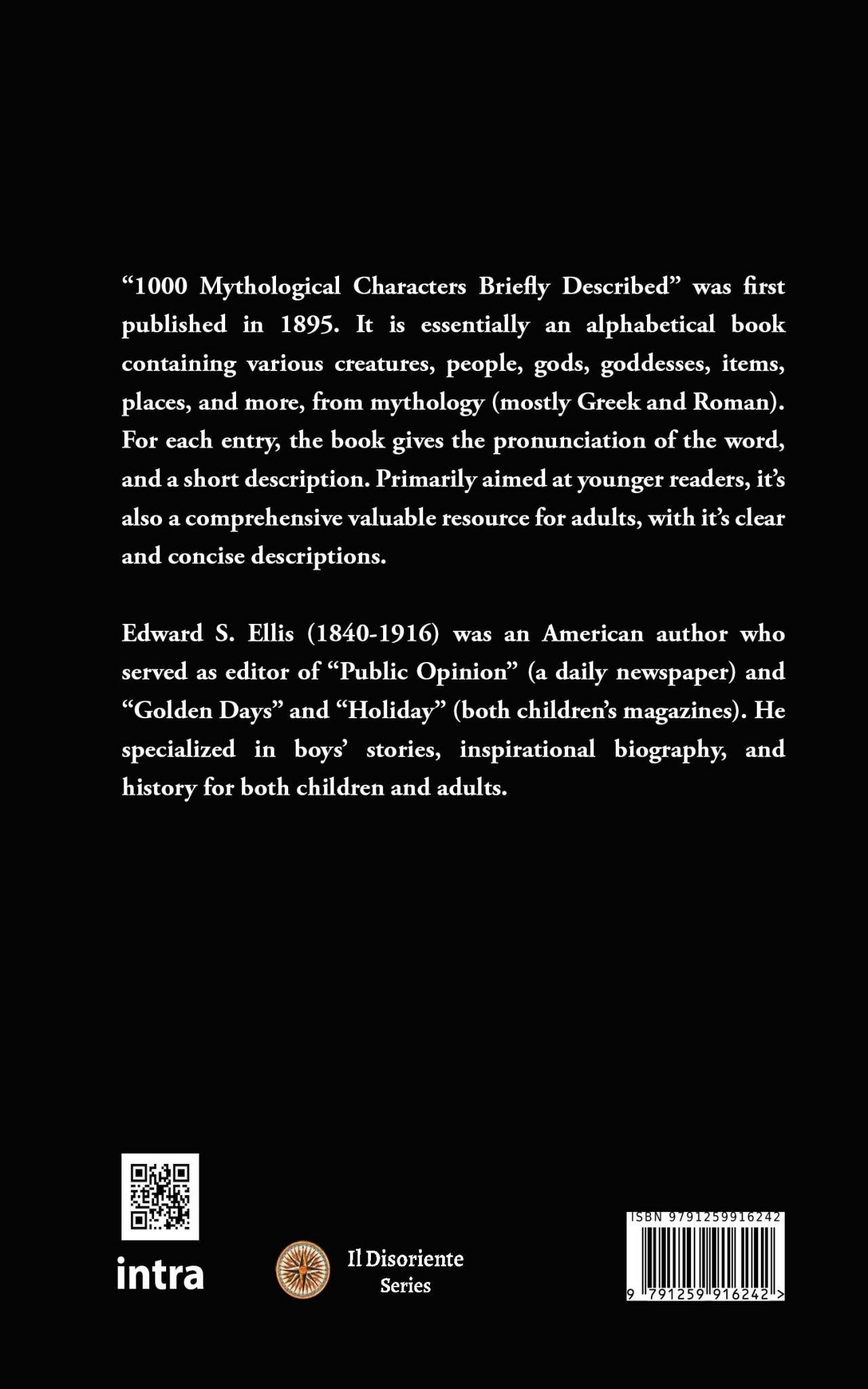 Edward S. Ellis, "1000 Mythological Characters" - Edizioni Intra