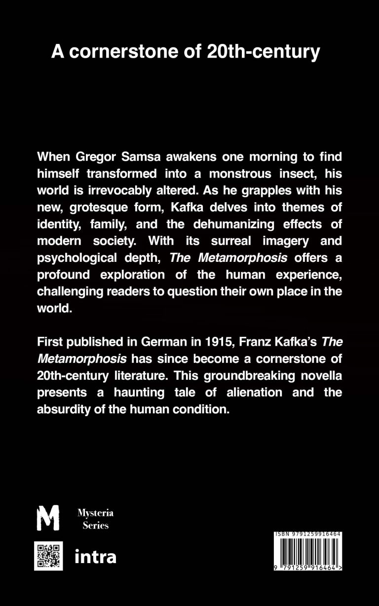 Franz Kafka, "The Metamorphosis" - Edizioni Intra